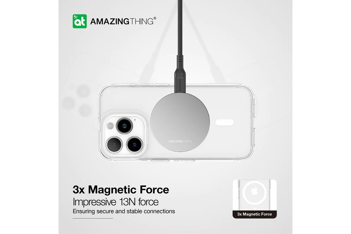 Amazingthing เคส Iphone 15 Pro Max 6 7 Minimal Magsafe Drop Proof