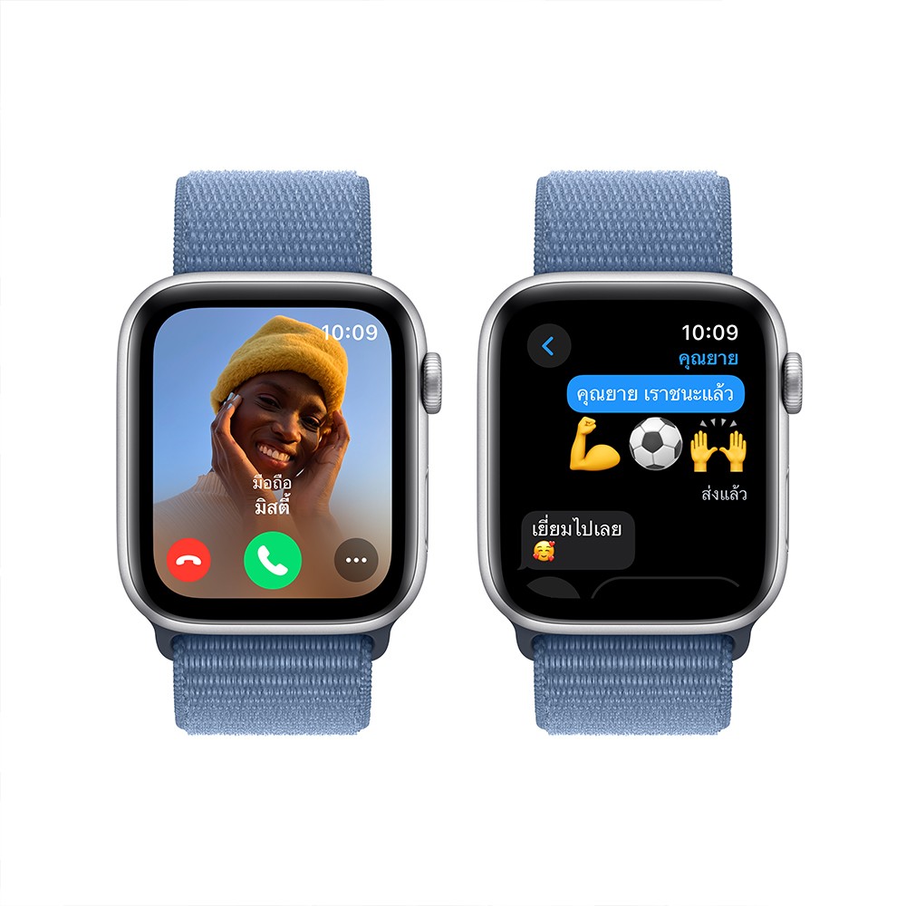 รุ่นใหม่ล่าสุด! Apple Watch SE GPS 44mm Silver Aluminium Case with ...