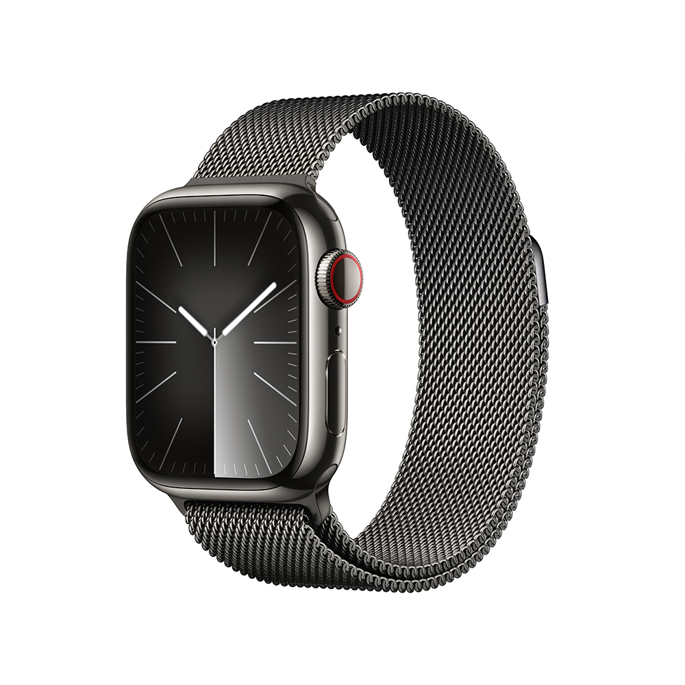 ใหม่ล่าสุด! Apple Watch Series 9 GPS + Cellular 41mm Graphite Stainless ...
