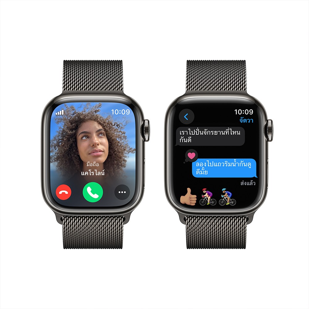 ใหม่ล่าสุด! Apple Watch Series 9 GPS + Cellular 45mm Graphite Stainless ...