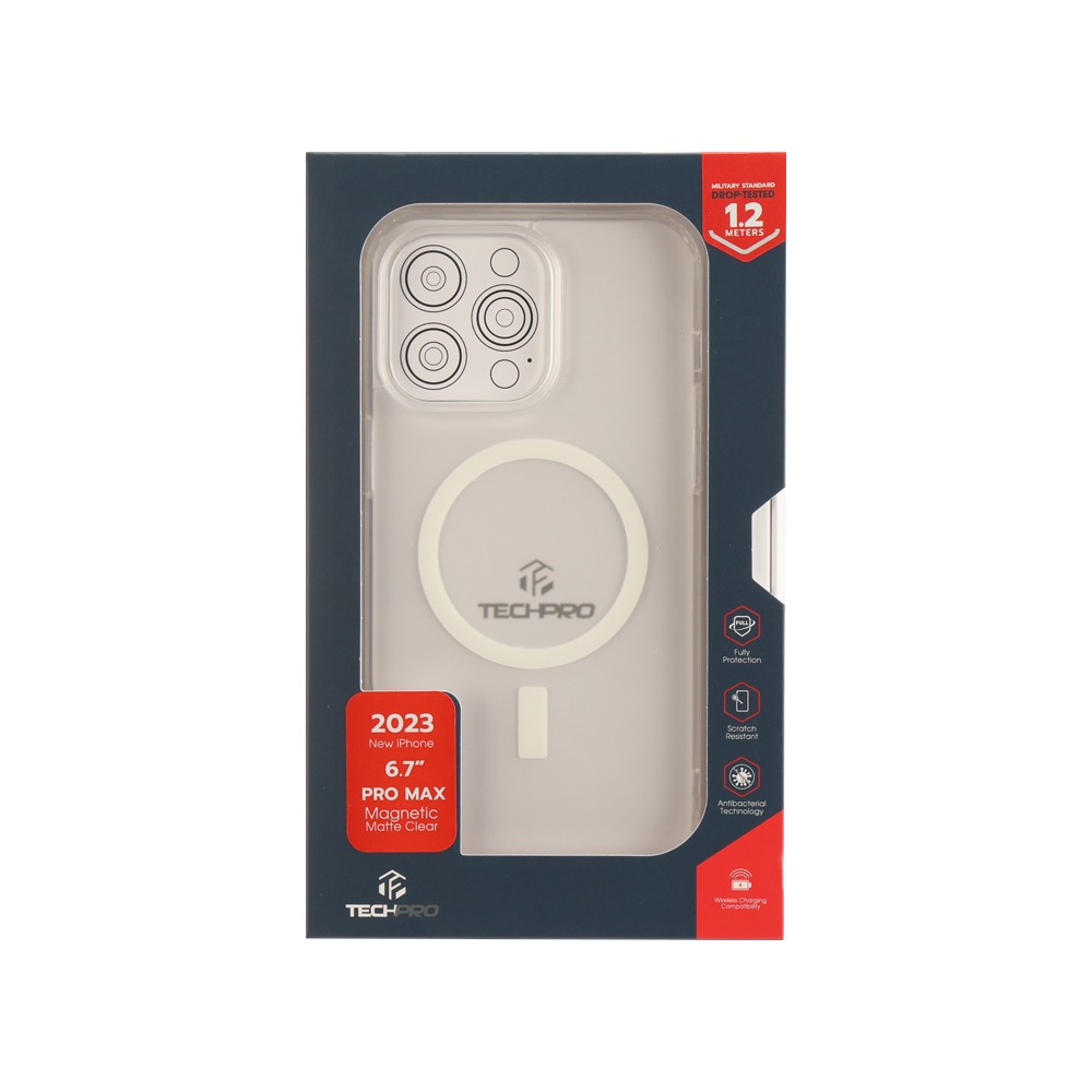 TECHPRO เคส iPhone 15 Pro Max Matte Clear with Magnetic | Studio7 online
