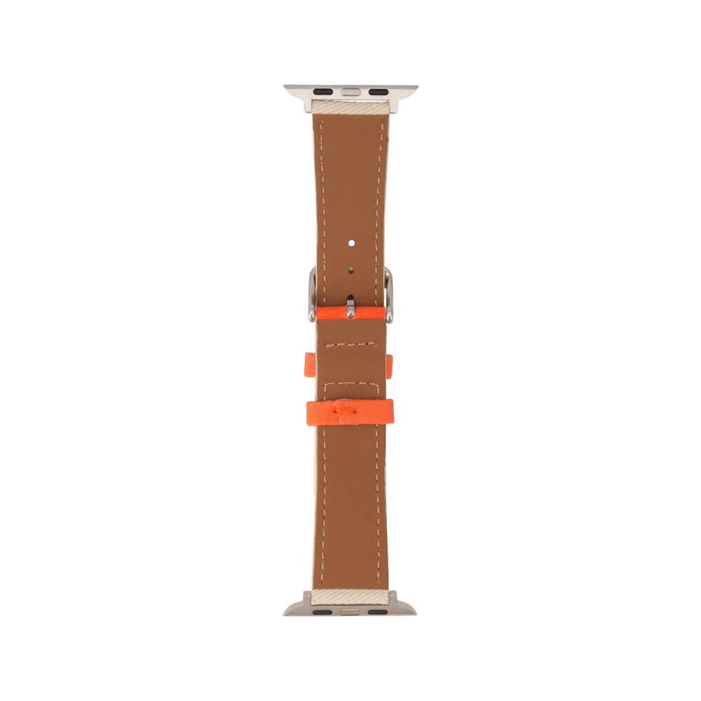 สาย Blue Box Apple Watch Strap 44/45/49mm Jean Texture Cream/Orange ...