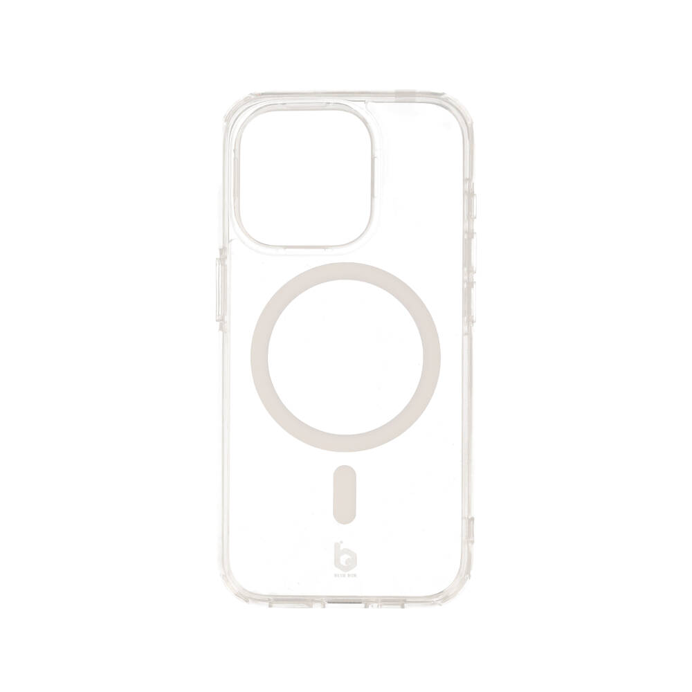 Blue Box iPhone 15 Pro with Round Magsafe Crystal Clear | Studio7 online