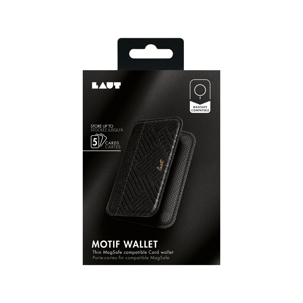 เคส LAUT with Magnetic Wallet Motif Black | Studio7 online