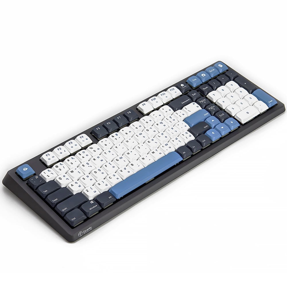 คีย์บอร์ดมีไฟ RGB Gconic A98 Ultra Slim Mechanical Gateron Low profile ...