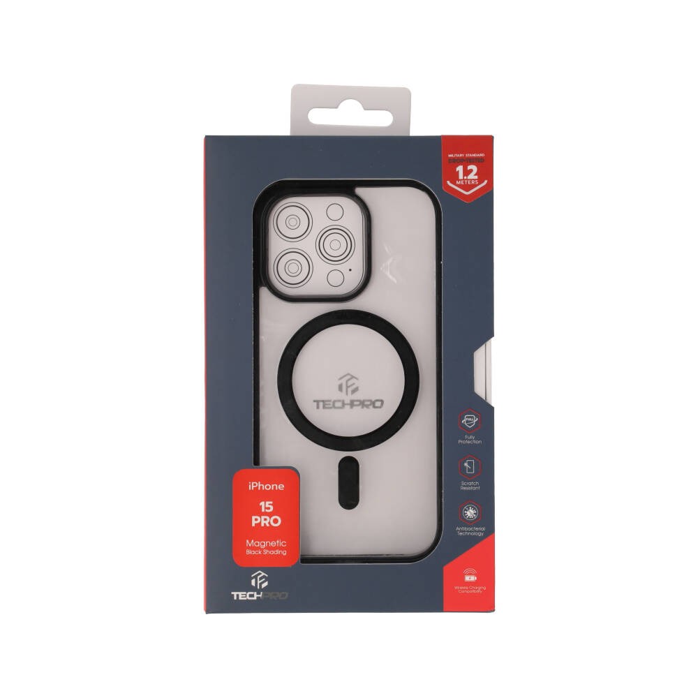 เคส TECHPRO iPhone 15 Pro with Magnetic Black Shading bumper | Studio7 online