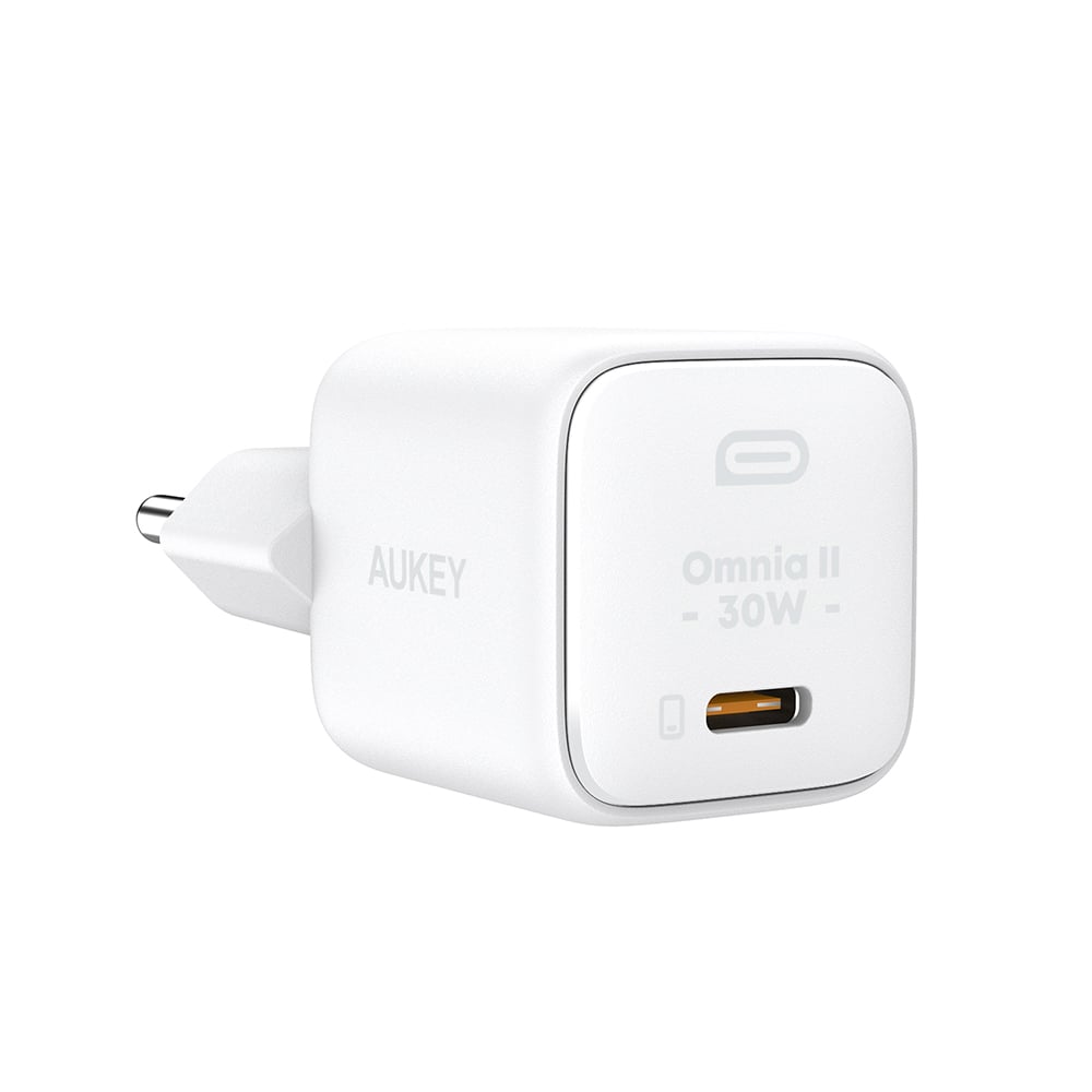 อะแดปเตอร์ AUKEY Wall USB Charger 1 USB-C 30W GaN Tech White (ITSI ...