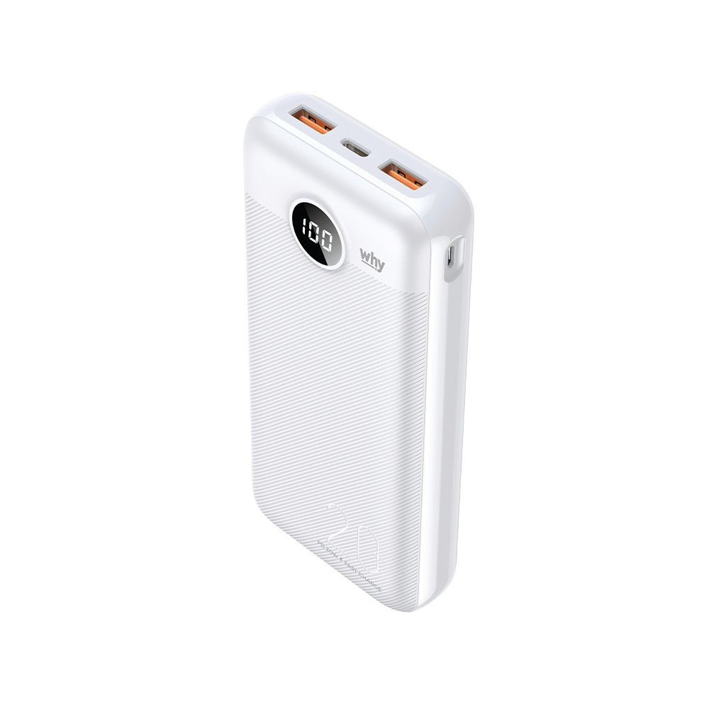 พาวเวอร์แบงค์ WHY ความจุ 20,000 mAh PB-202E Fuji White | Studio7 online