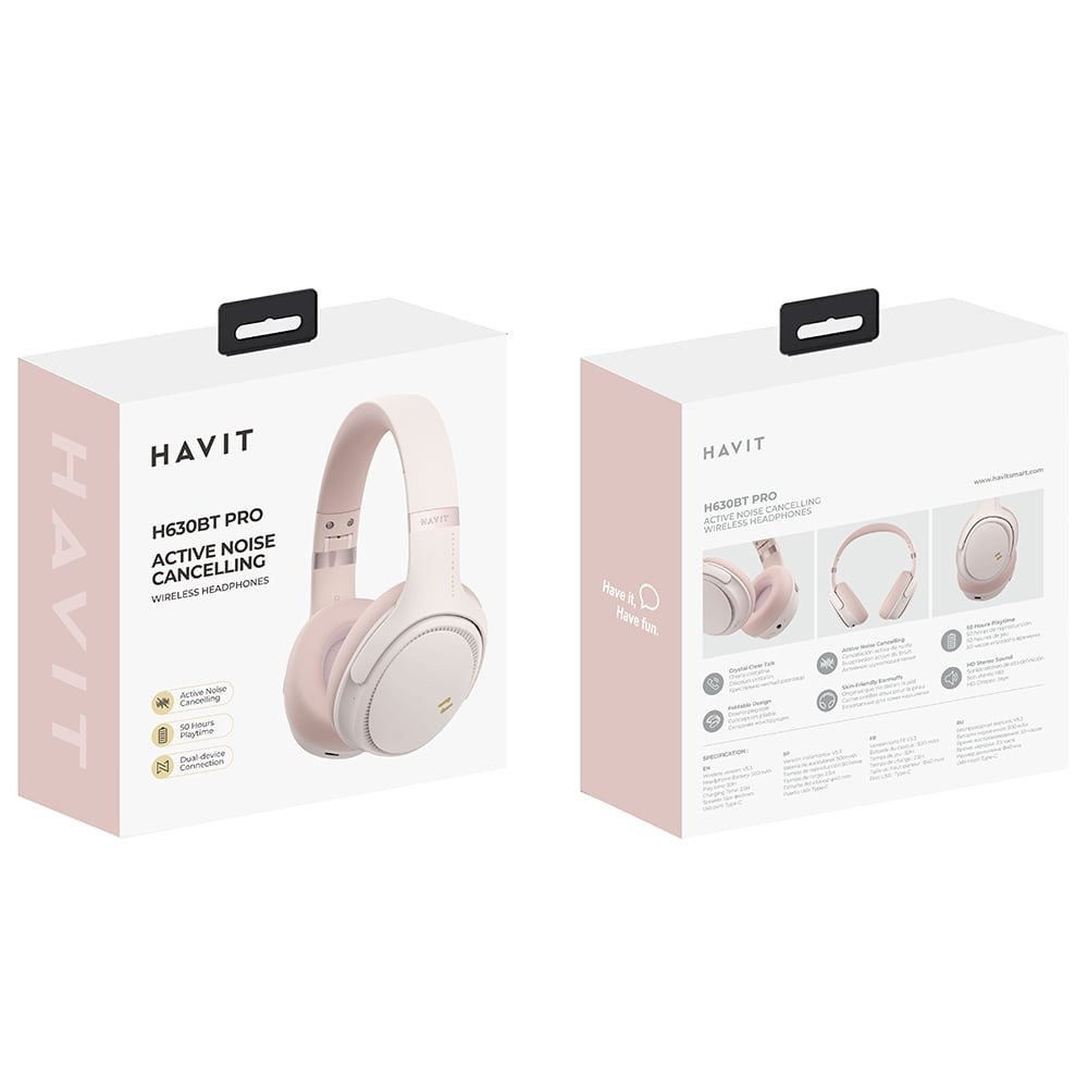 หูฟังไร้สาย Havit H630BT Pro สี Pink | Studio7 online