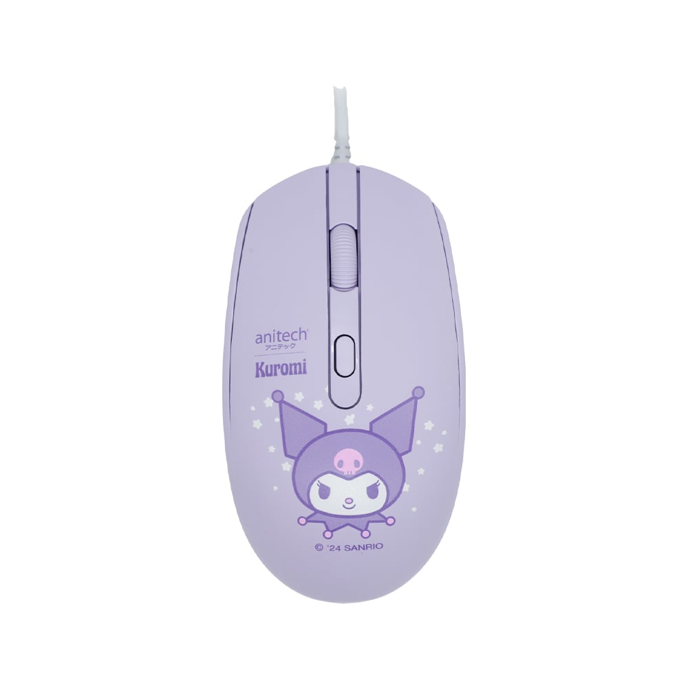 เมาส์ Anitech Wired Mouse Sanrio KU-A551-PU Purple | Studio7 online