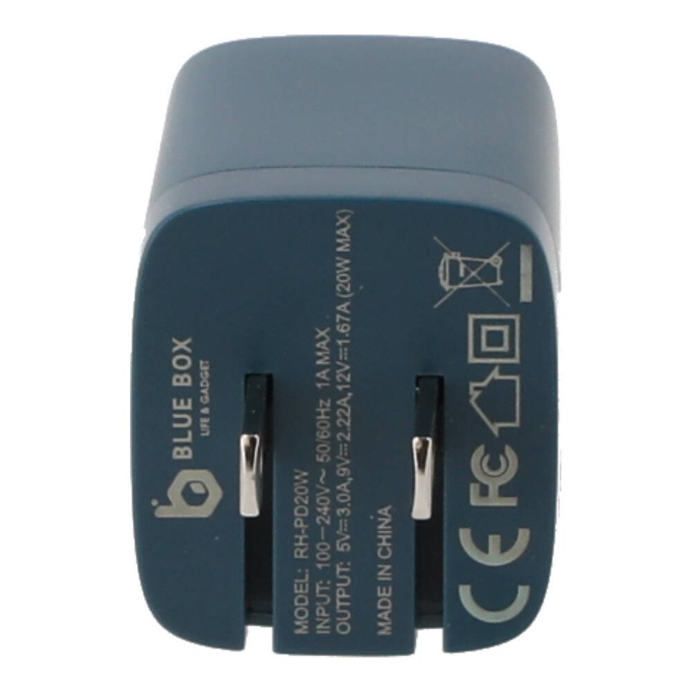 อะแดปเตอร์, หัวชาร์จ Blue Box Wall USB Charger 1 USB-C PD20W Navy Blue ...