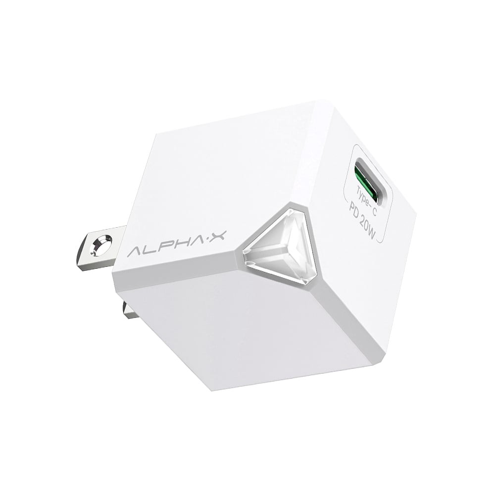 อะแดปเตอร์ ALPHA·X Wall Charger 1 USB-C 20W GaN White | Studio7 online