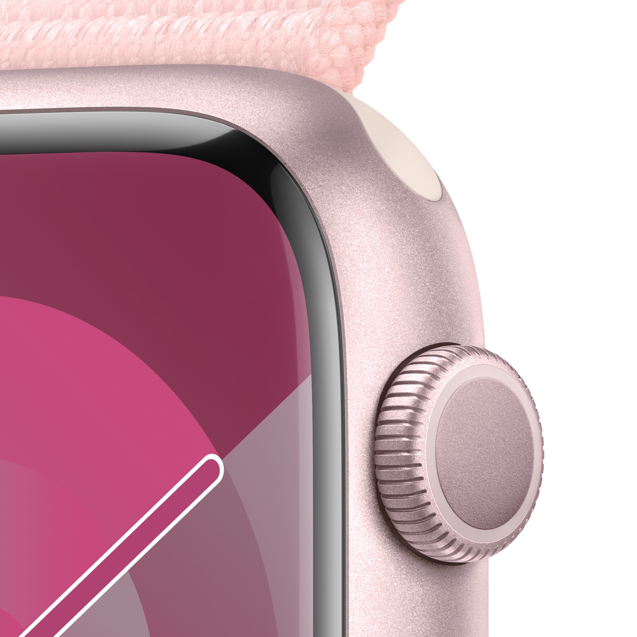 Apple Watch Series 9 GPS 45mm Pink Aluminium Case with Light Pink Sport ...