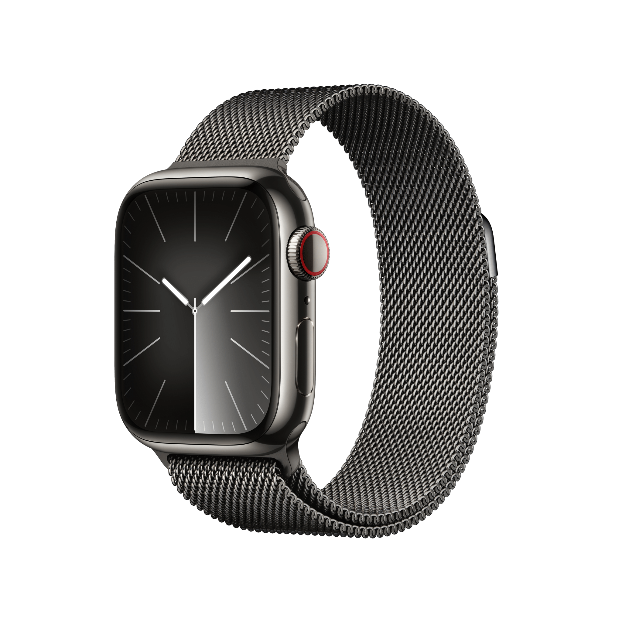 Apple Watch Series 9 GPS + Cellular 41mm Graphite Stainless Steel Case ...