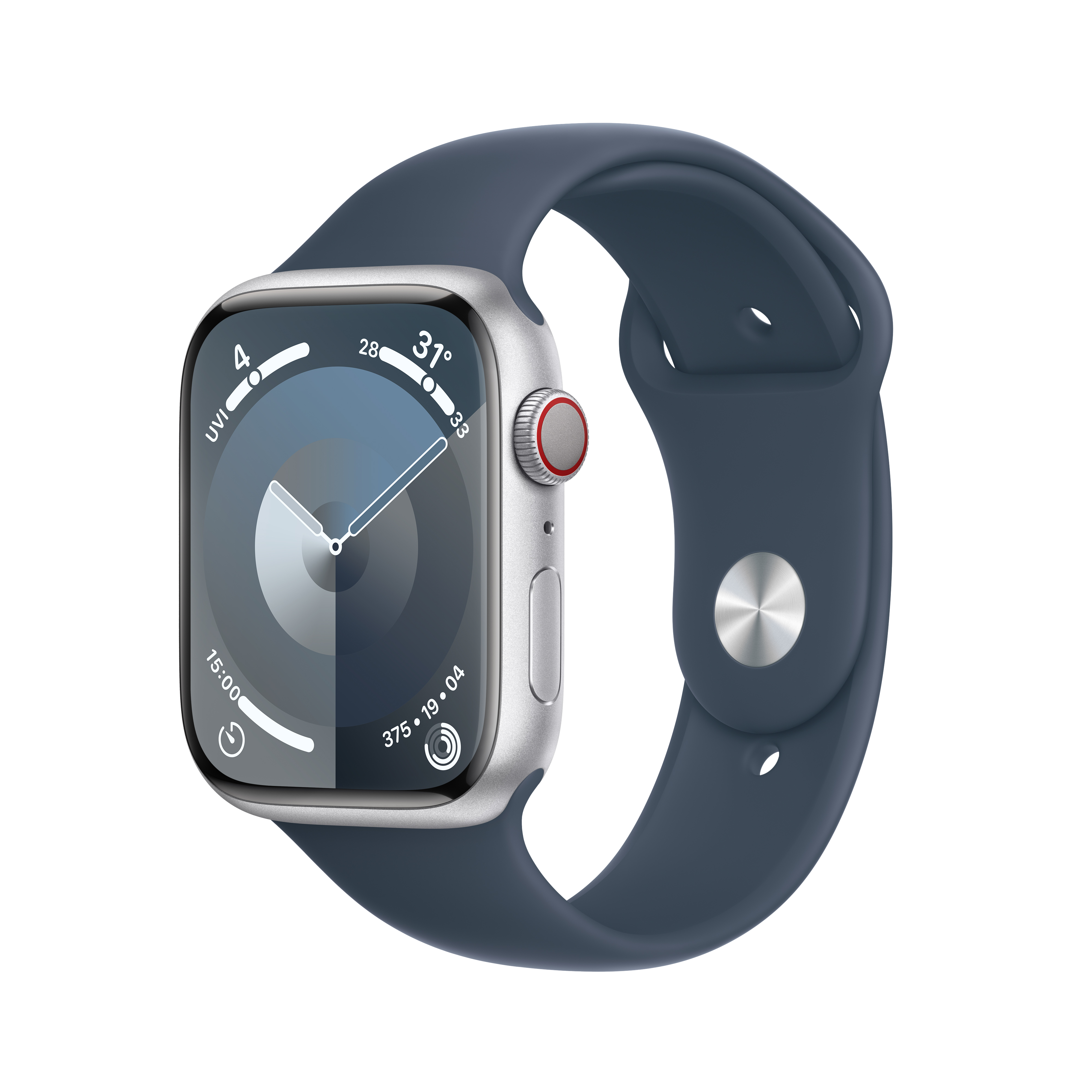 Apple Watch Series 9 GPS + Cellular 45mm Silver Aluminium Case with ...