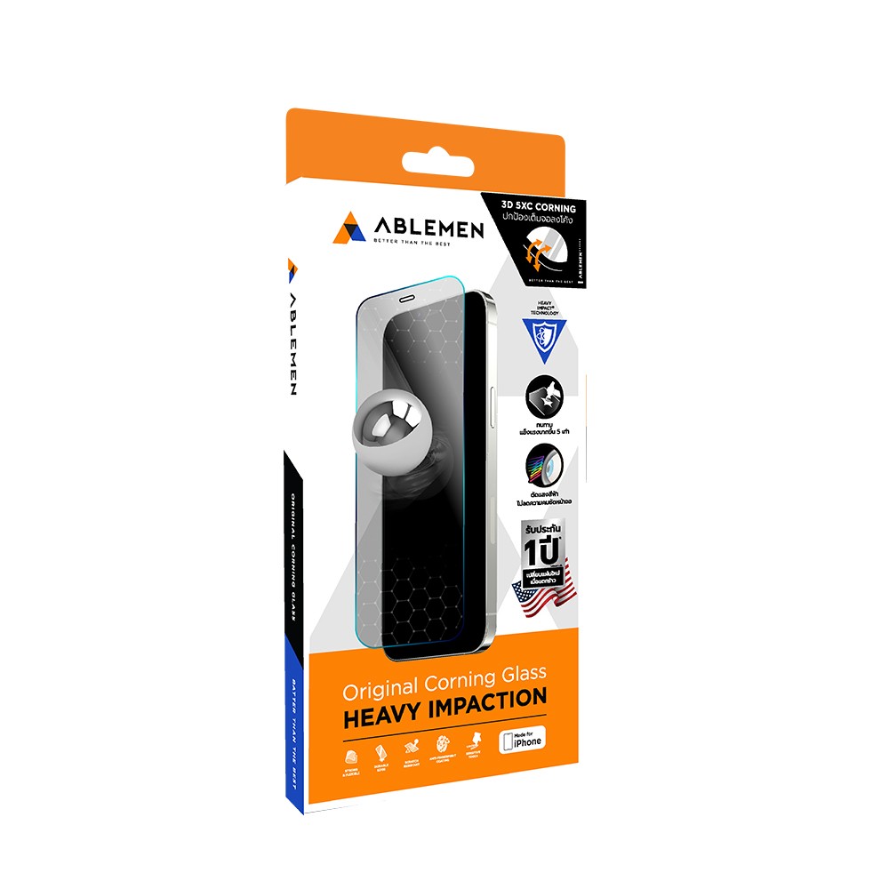 ฟิลม์กันรอย Ablemen BLC iPhone 16 Pro Max 3D 5XC | Studio7 online