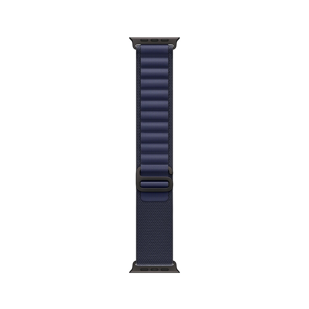สาย Apple Watch 49mm Navy Alpine Loop - Medium - Black Titanium Finish ...