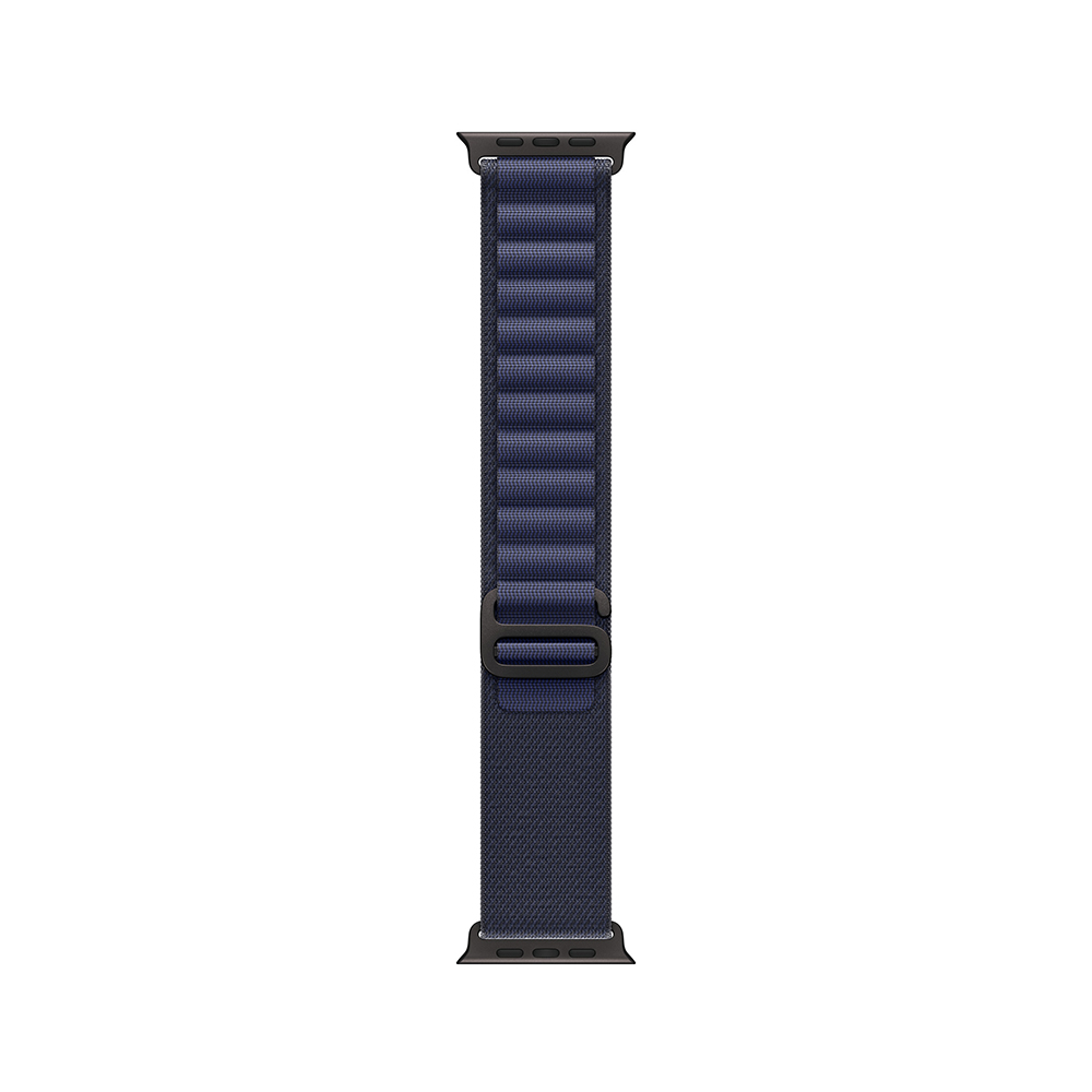 สาย Apple Watch 49mm Navy Alpine Loop - Medium - Black Titanium Finish ...