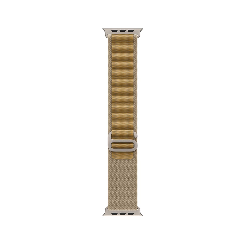 สาย Apple Watch 49mm Tan Alpine Loop - Small - Natural Titanium Finish ...