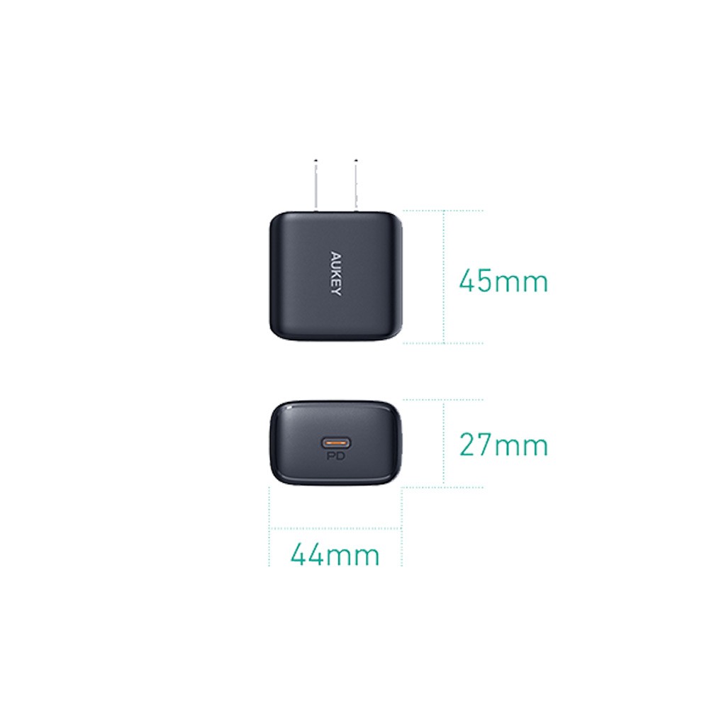 อะแดปเตอร์ AUKEY Wall USB Charger 1 USS-C (PD25W) Black (PA-R1A) | Studio7 online