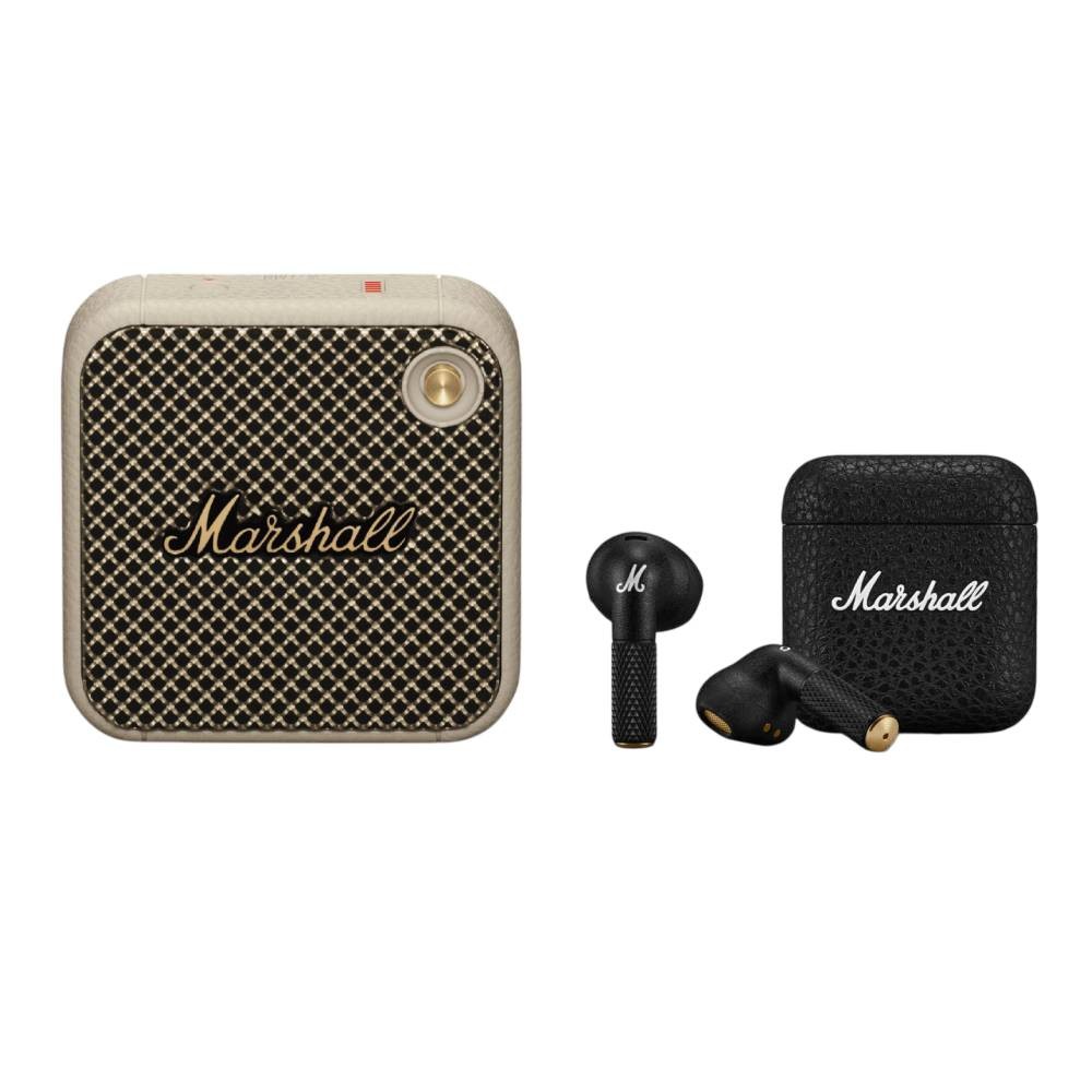ลำโพง Marshall Willen II Cream + หูฟัง Marshall Minor IV Black (Bundle ...