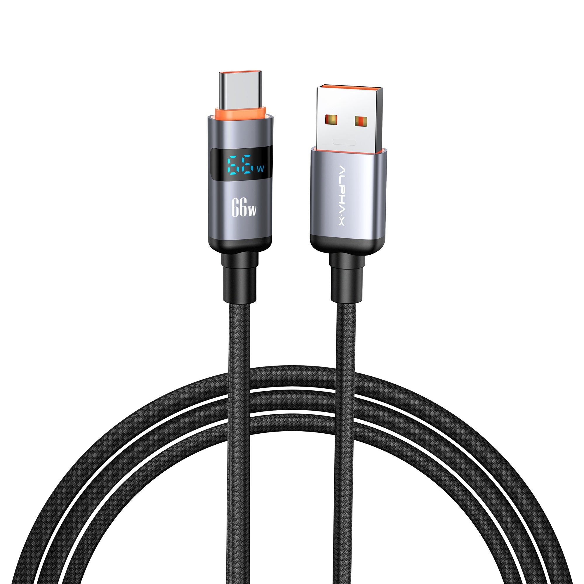 สายชาร์จ ALPHA.X USB-A to USB-C Cable 66W 1.2M ALU-AC09 Black | Studio7 ...