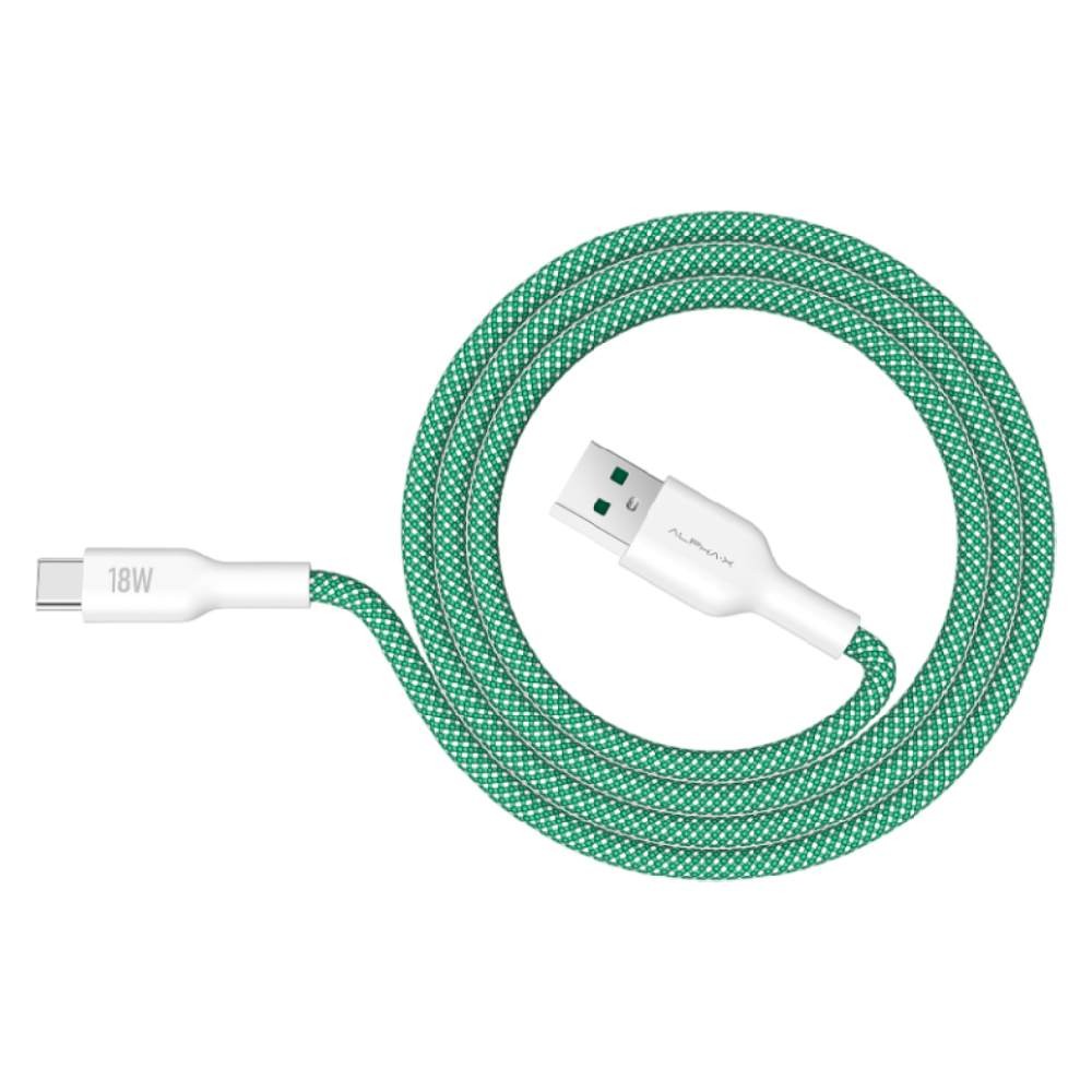 สายชาร์จ ALPHA.X USB-A to USB-C Cable ALUSB-2C Dark Green | Studio7 online