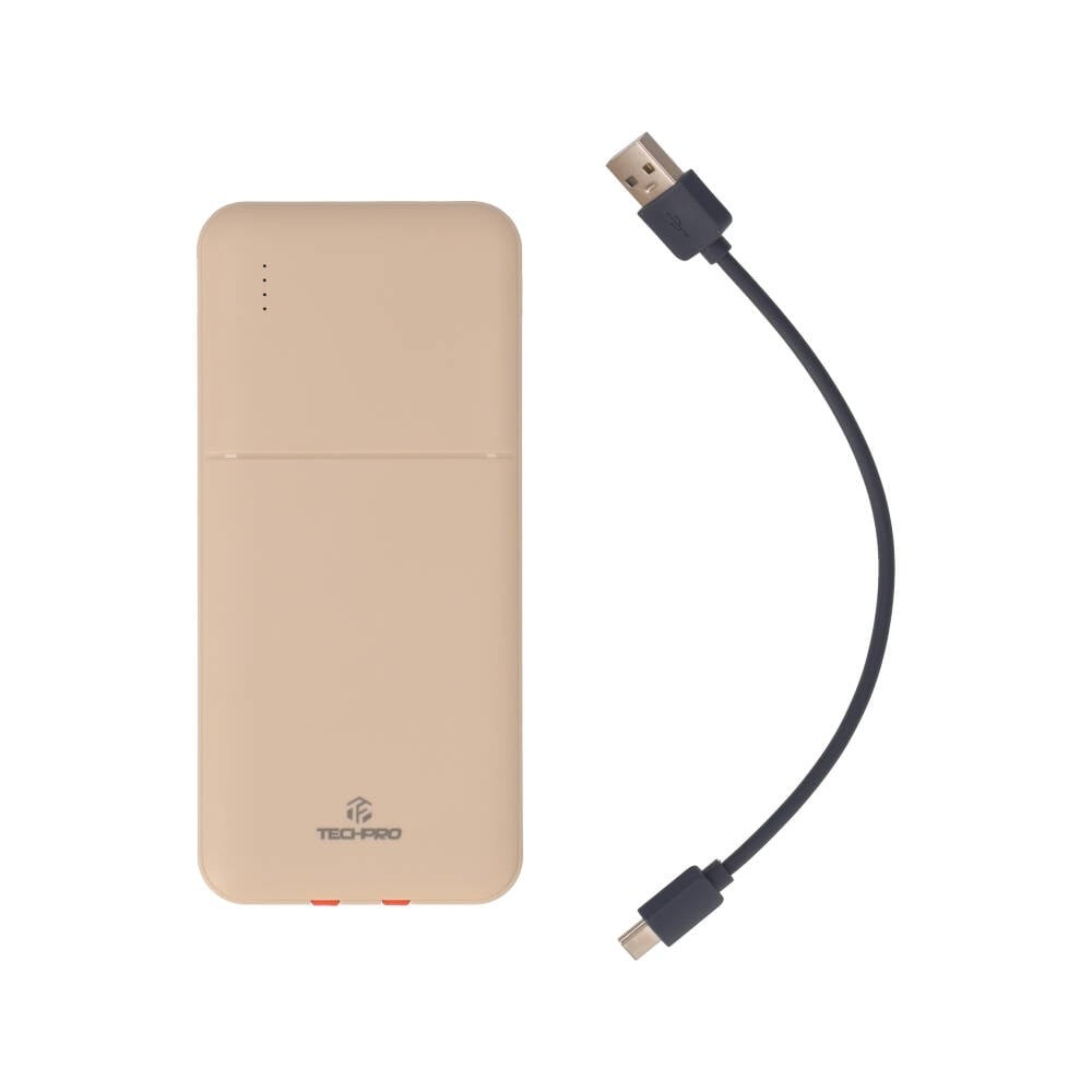 พาวเวอร์แบงค์ TECHPRO ความจุ 10000 mAh (TP-PB10PD) สี Titanium Gold | Studio7 online