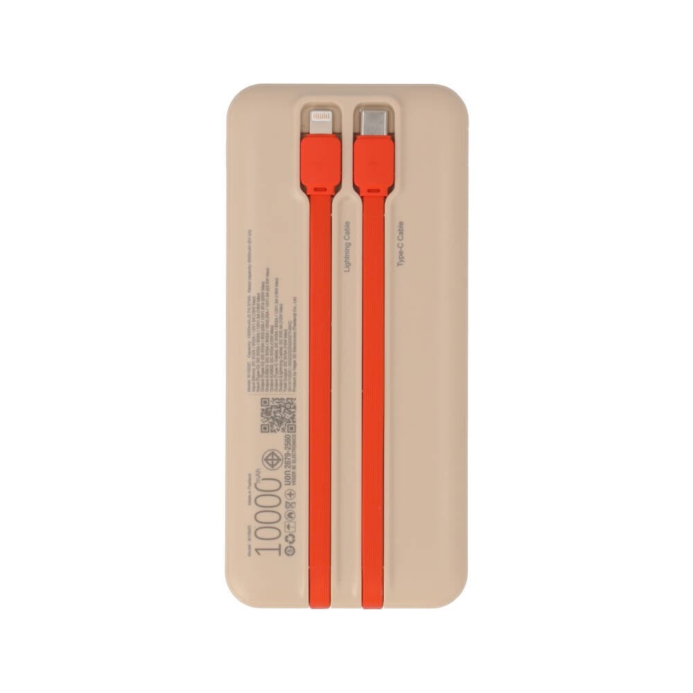 พาวเวอร์แบงค์ TECHPRO ความจุ 10000 mAh (TP-PB10PD) สี Titanium Gold | Studio7 online