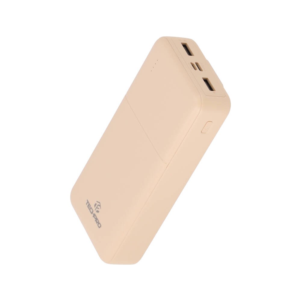 พาวเวอร์แบงค์ TECHPRO ความจุ 20000 mAh (TP-PB20) สี Titanium Gold ...