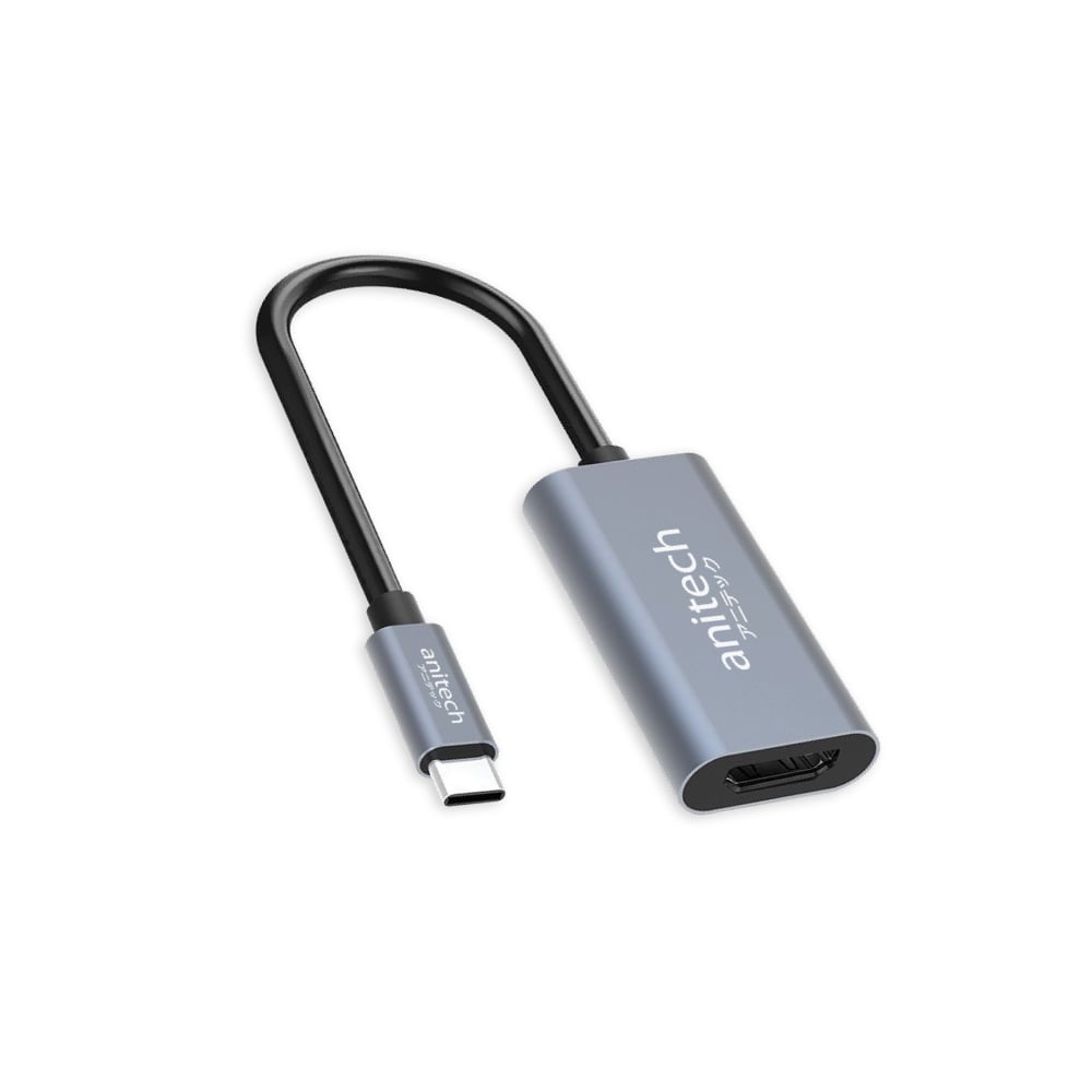 Anitech RA203 USB-C to HDMI ADAPTER Grey | Studio7 online