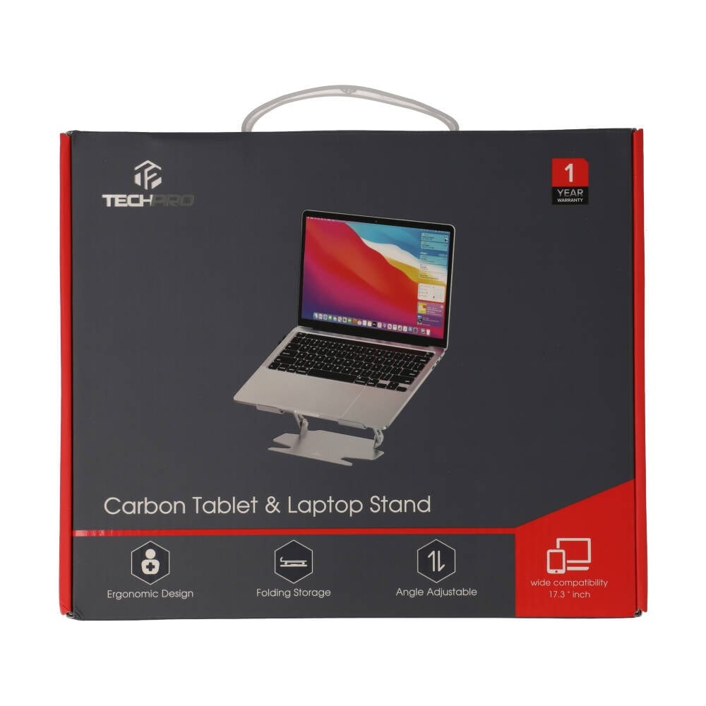 แท่นวางโน๊ตบุ๊ค TECHPRO Carbon Tablet/Laptop Stand (TP-ST09) Grey ...