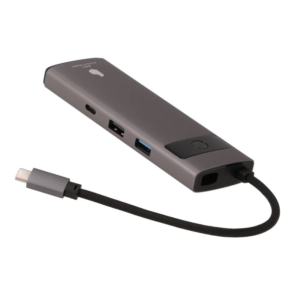 Blue Box Port Hub USB Type-C 8-in-1 Screen On/Off button Grey | Studio7 ...