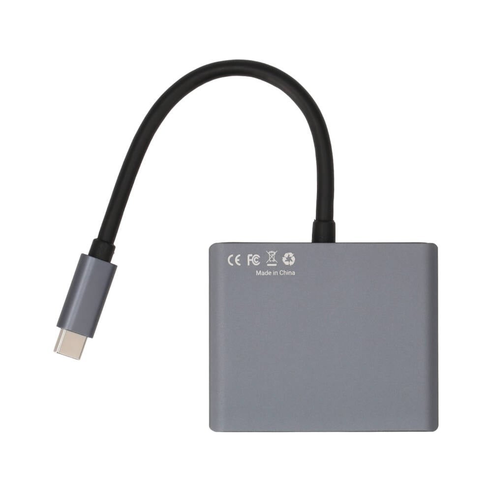 Blue Box Port Hub USB Type-C Hub 3-in-1 Silver Grey | Studio7 online