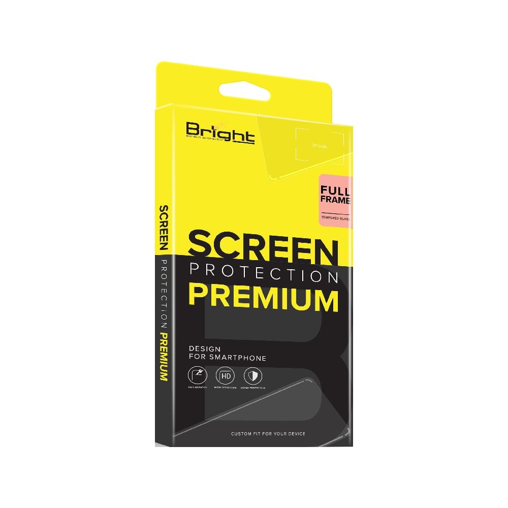 ฟิล์มกันรอย Bright Tempered Glass iPhone 17 Pro Full Frame Black ...