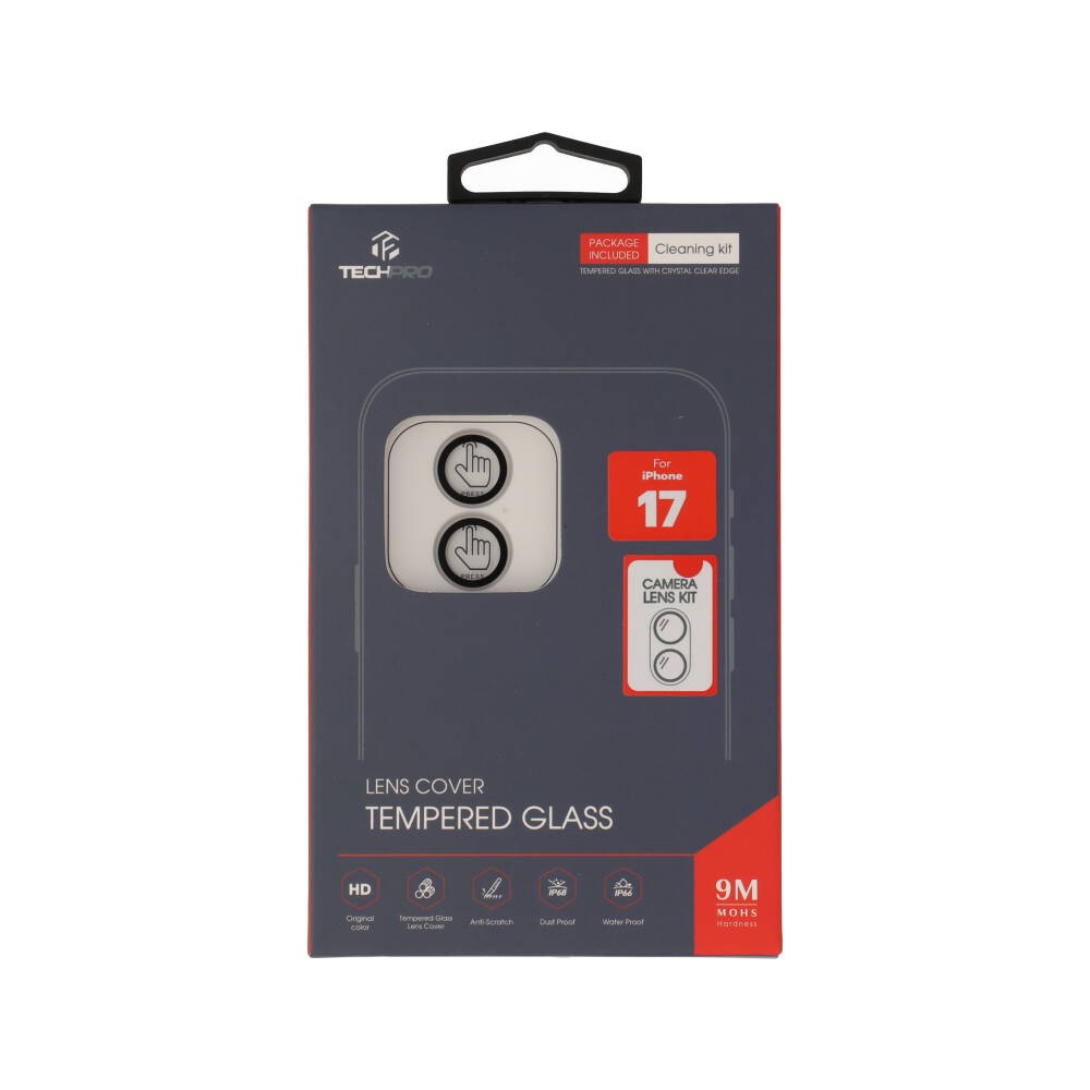 ฟิล์มกันเลนส์ TECHPRO Camera Lens Crystal Clear iPhone 17 | Studio7 online