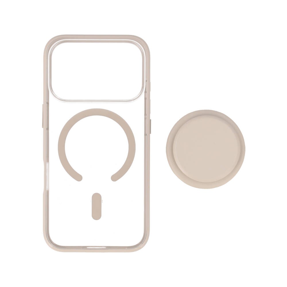 เคส Blue Box iPhone 17 Pro Beige Edge Magnetic มาพร้อม Griptok ...