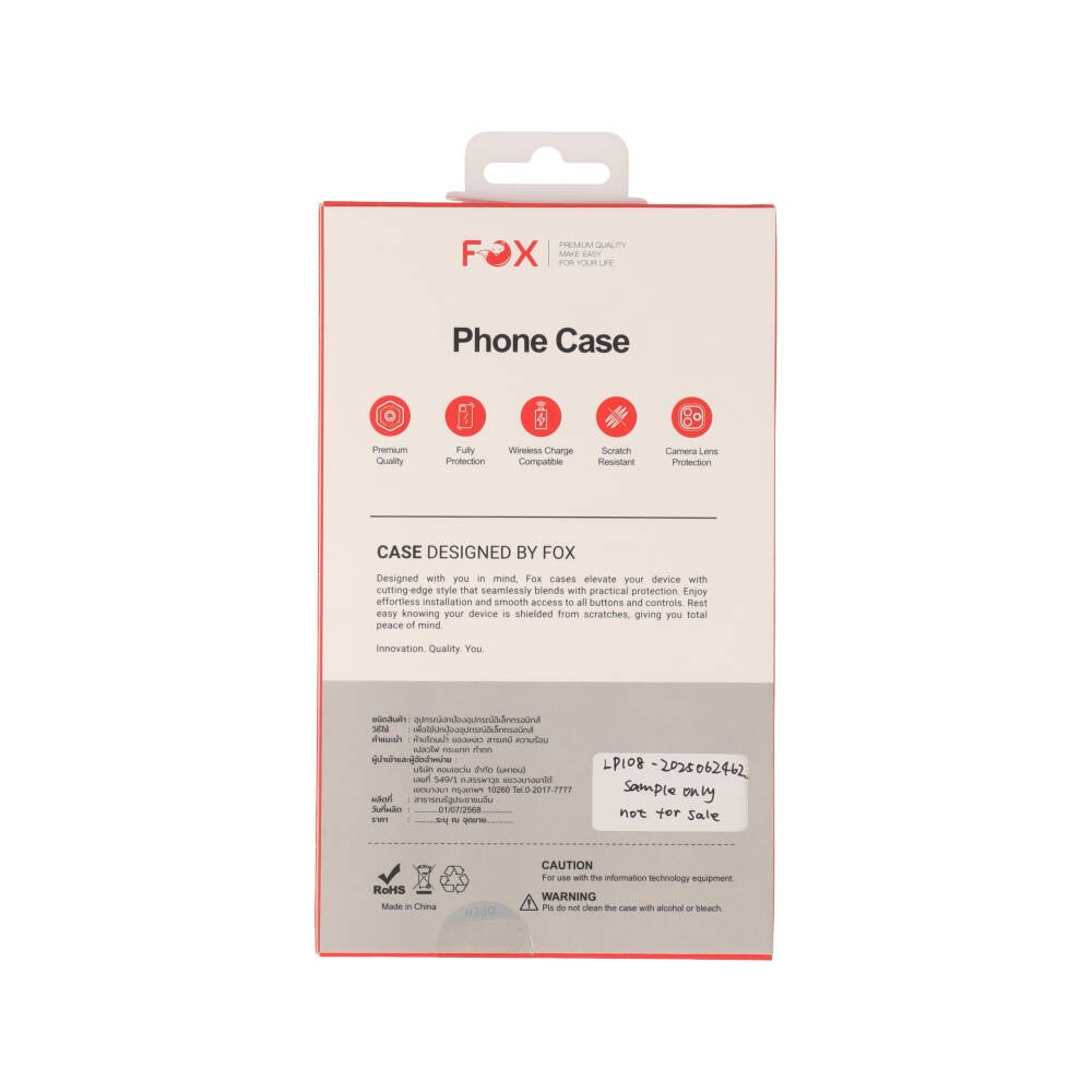 เคส FOX vShield ใส สำหรับ iPhone 17 Pro Max บางเบา ทนทาน | Studio7 online