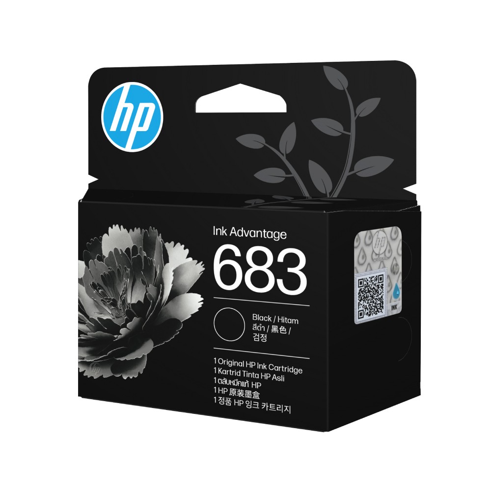หมึกเครื่องปริ้น HP 683 Black Original Ink Advantage Cartridge ...
