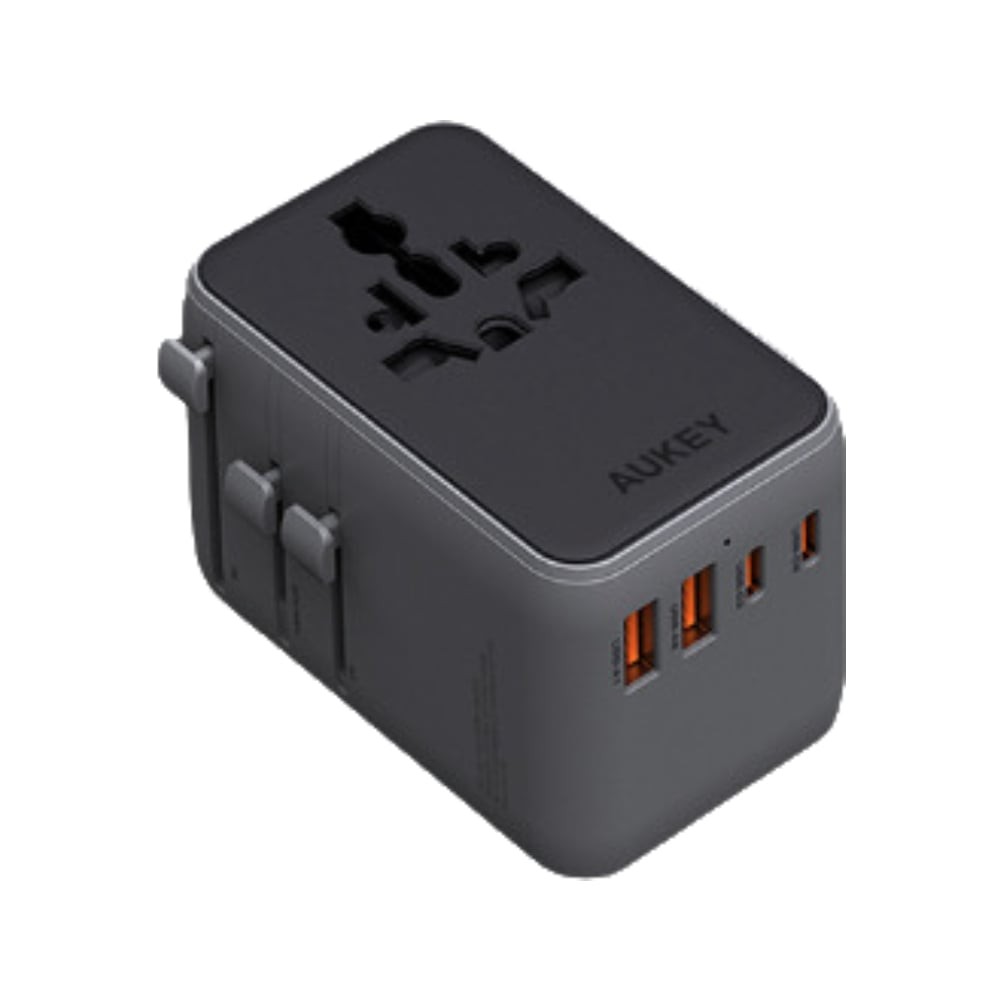 หัวแปลงปลั๊กไฟ AUKEY Globe Reel 45W GaN Universal Adapter with ...