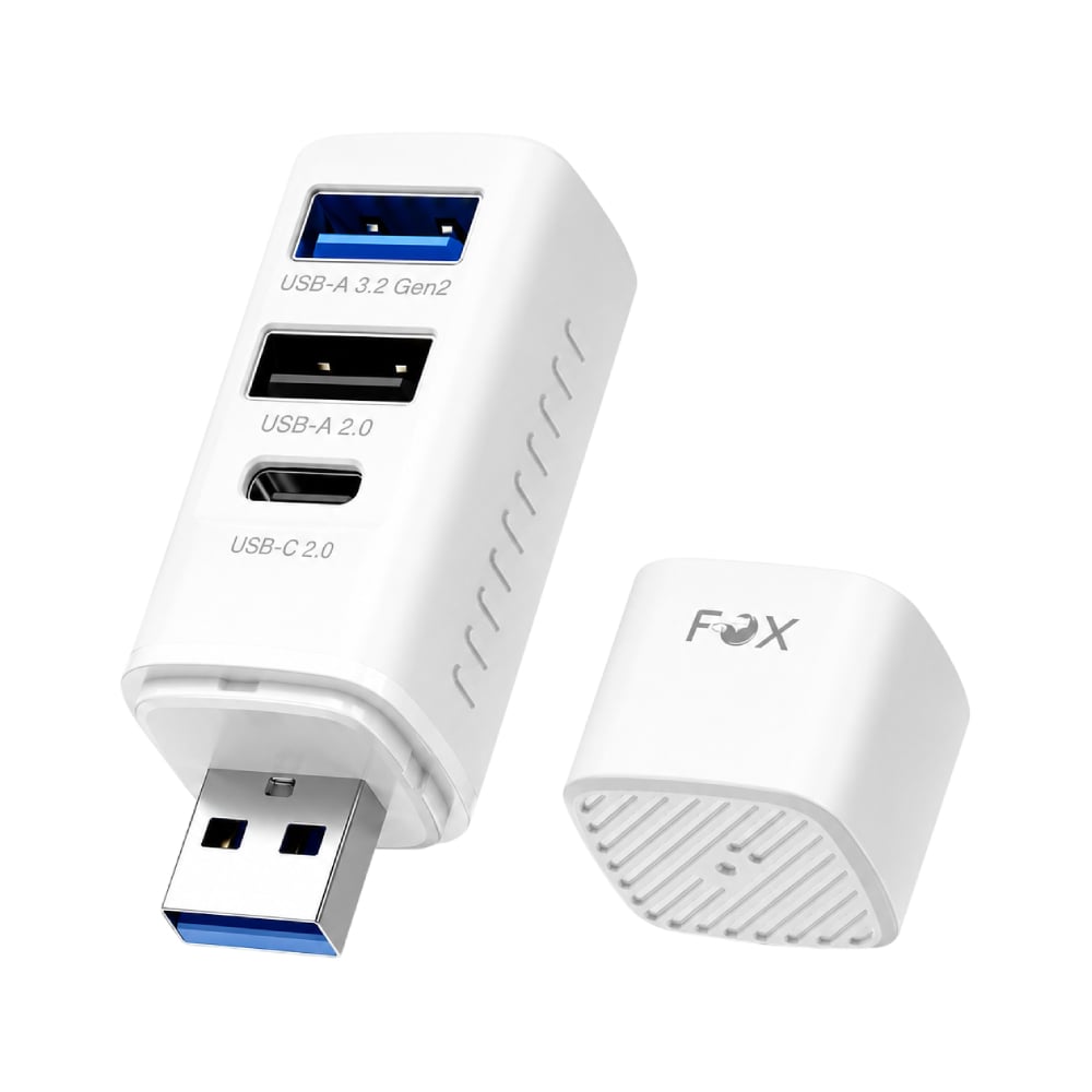 FOX PocketHub USB-A Hub (G-H719) ฮับ 3 พอร์ต 10Gbps | Studio7 online