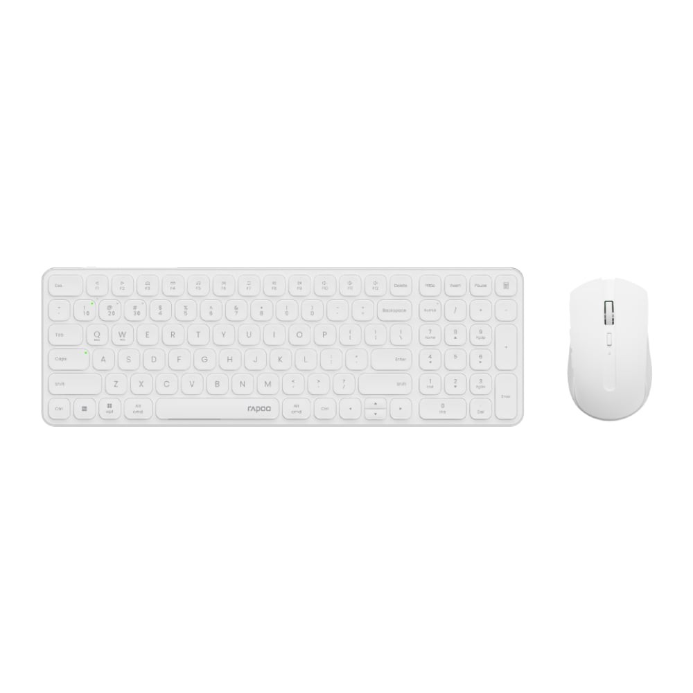เมาส์และคีย์บอร์ด Rapoo Wireless Mouse + Keyboard 9350S Multi-mode ...