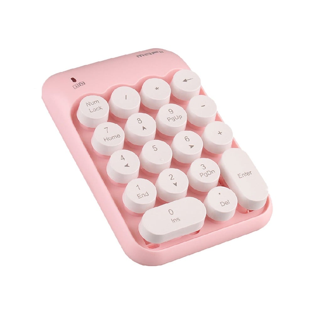 คีย์บอร์ดตัวเลขไร้สาย MOFii Numberic Wireless Keyboard Biscuit Pink ...