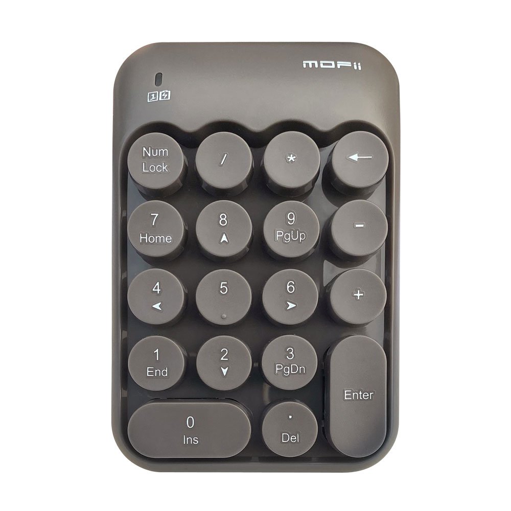 คีย์บอร์ดตัวเลขไร้สาย MOFii Numberic Wireless Keyboard Biscuit Gray ...
