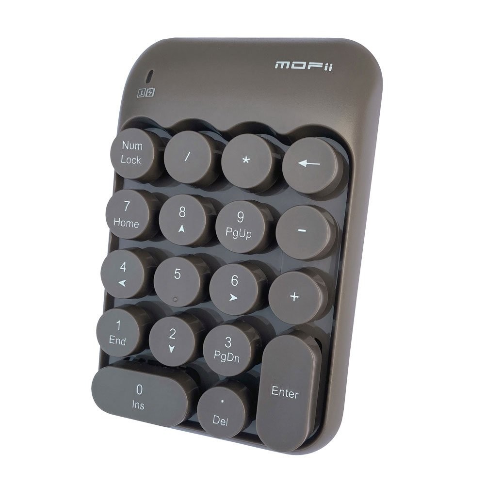 คีย์บอร์ดตัวเลขไร้สาย MOFii Numberic Wireless Keyboard Biscuit Gray ...