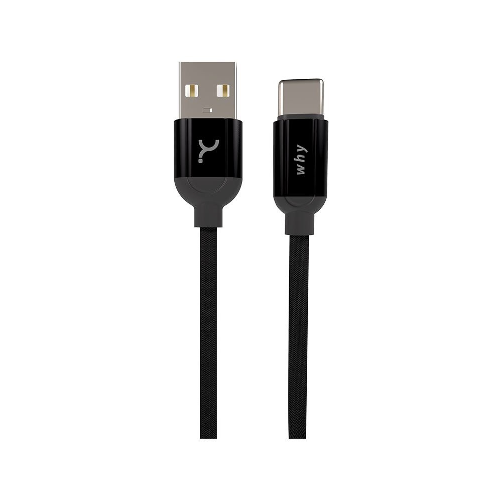 สายชาร์จ WHY USB-A to USB-C Cable Alpha UC-1231C 1M. Black | Studio7 online