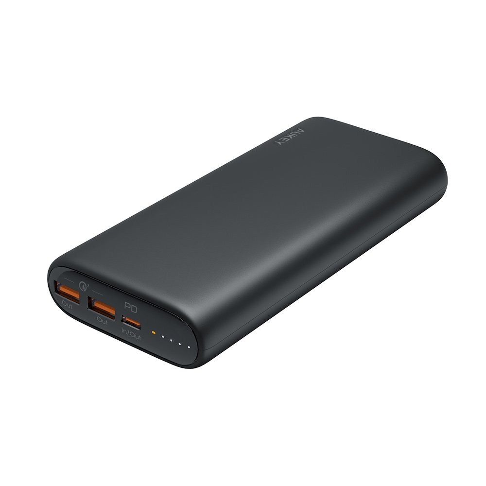แบตสำรอง AUKEY Power Bank 20,000 mAh PD 45W+QC3.0 18W (PB-Y35) Black ...