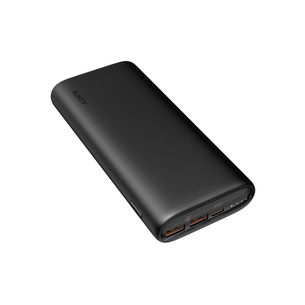 แบตสำรอง AUKEY Power Bank 20,000 mAh PD 45W+QC3.0 18W (PB-Y35) Black ...