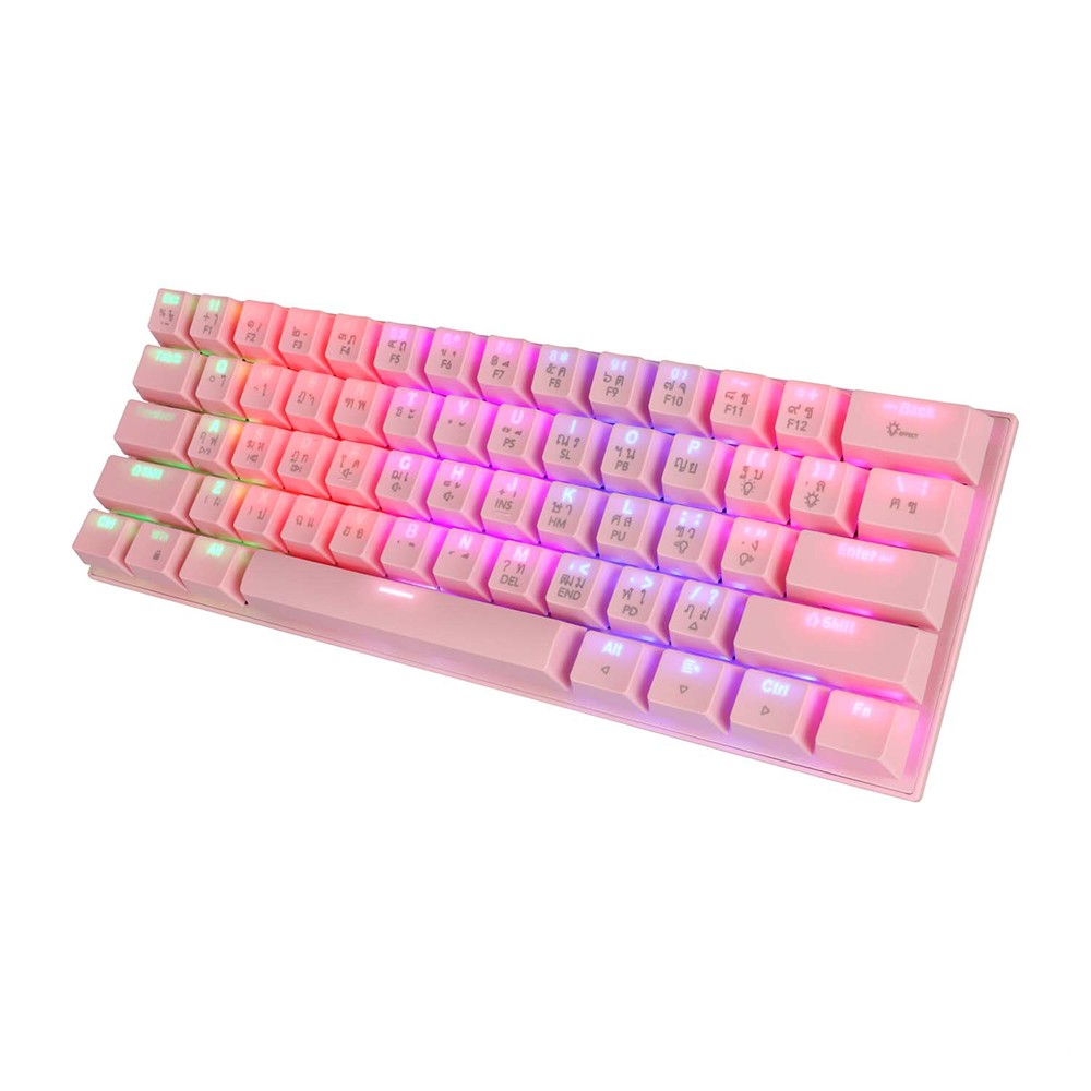 Tsunami Gaming Keyboard MK-61 Sakura Pink Blue Switch | Studio7 online