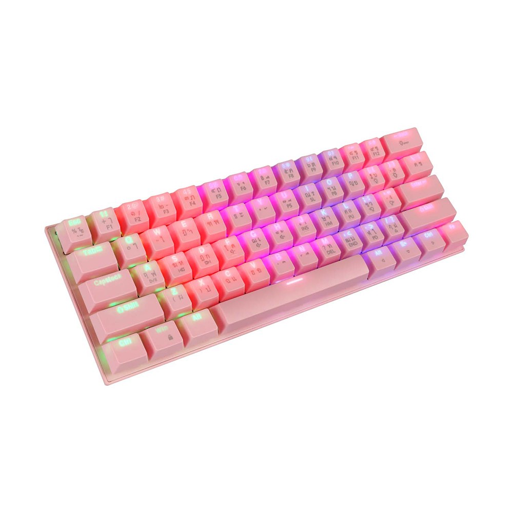 Tsunami Gaming Keyboard MK-61 Sakura Pink Blue Switch | Studio7 online